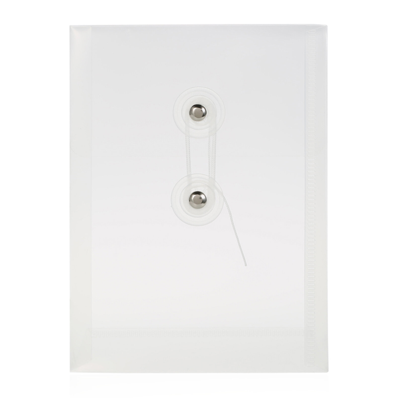 A6 Прозрачный Файловый Пакет Для Документов, Пластиковый Конверт, Мини-Органайзер Для Хранения с Пуговицей и Завязкой-Шнурком, Clouse для Домашнего Офиса, Школьного Использования