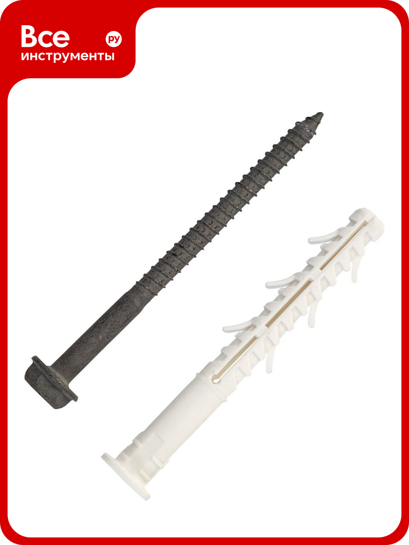 Фасадный дюбель Tech-Krep PRO TSX-500F 10x140 150 шт. 155808, стальной, белый