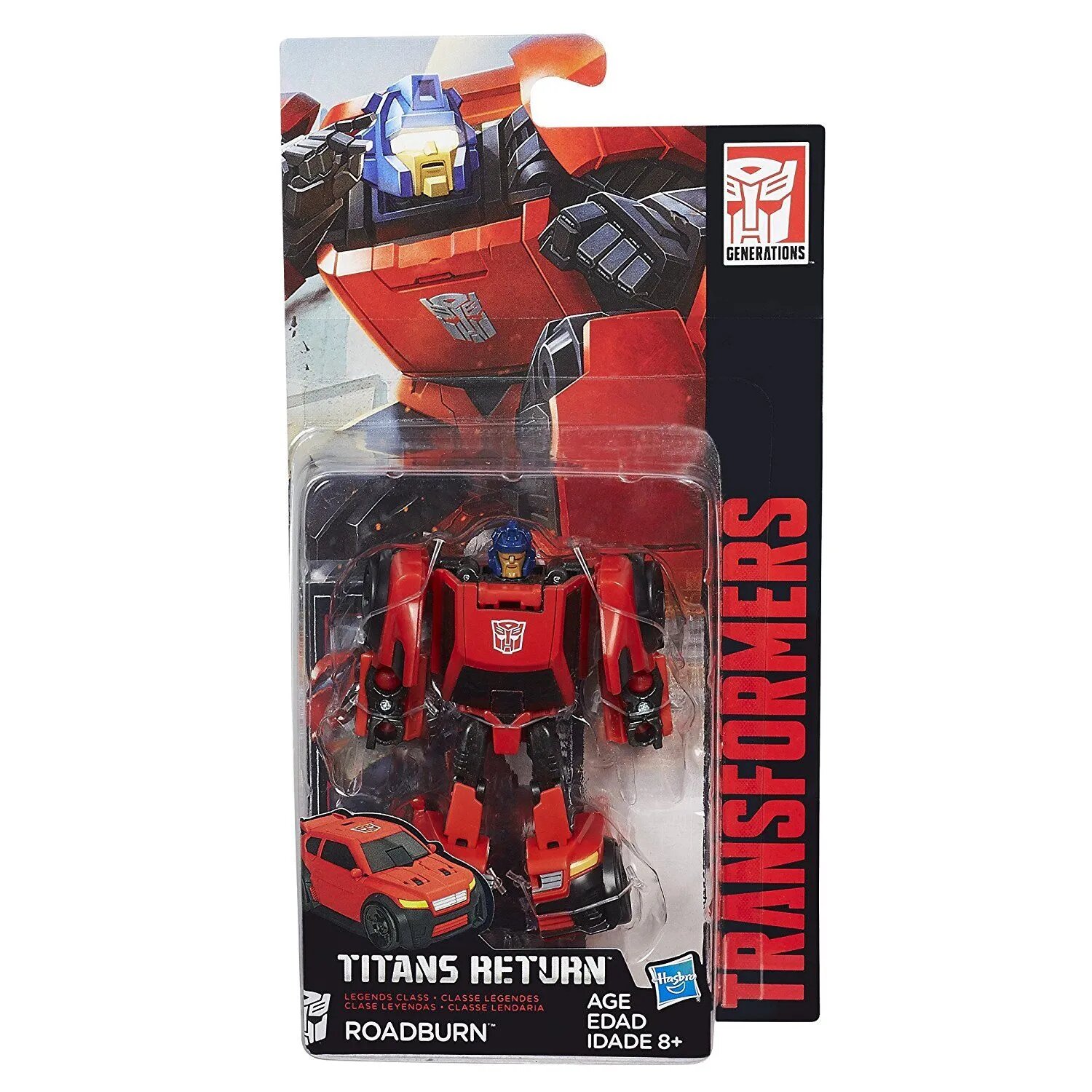 Трансформеры игрушки Hasbro Transformers Generations Titans Return Legend Class Roadburn 10cm