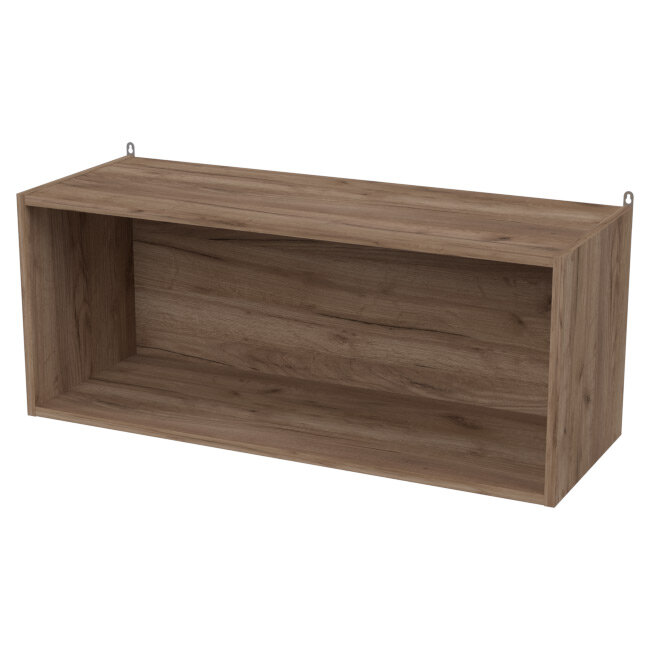 Навесная полка Меб-фф Навесная полка ПП-57 цвет Дуб Крафт Табачный 90/33/37 см