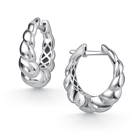 Набор серег, серебро, 925 проба, родирование