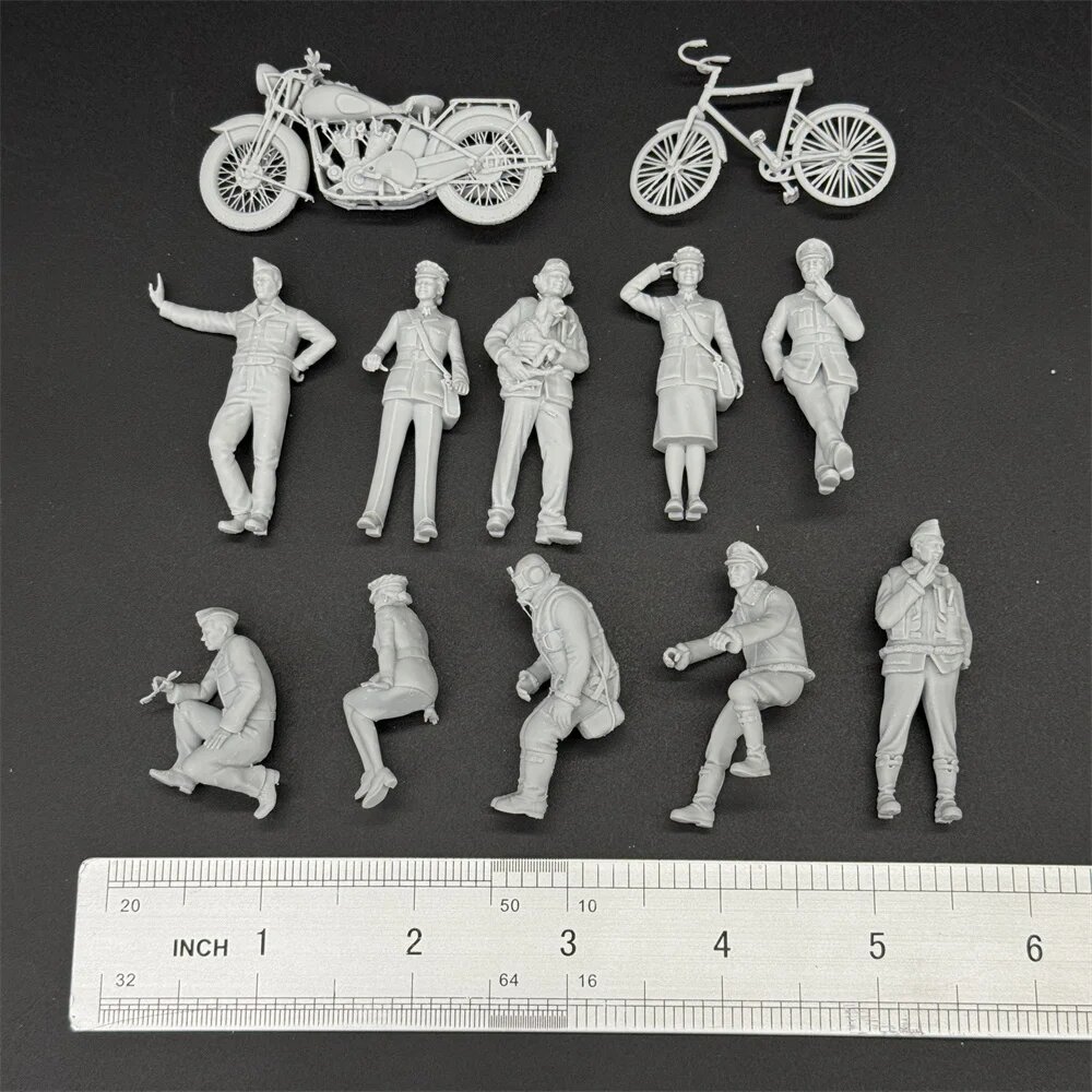 Фигурки 1/35 масштаба британские пилоты и наземный персонал WWII, 10 шт