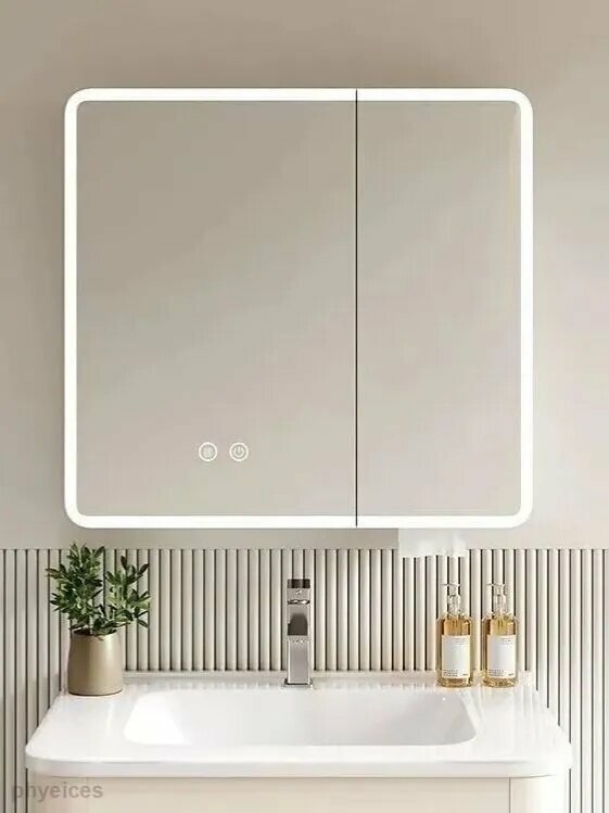 Шкаф для ванной, 70х11х65 см, Универсальный