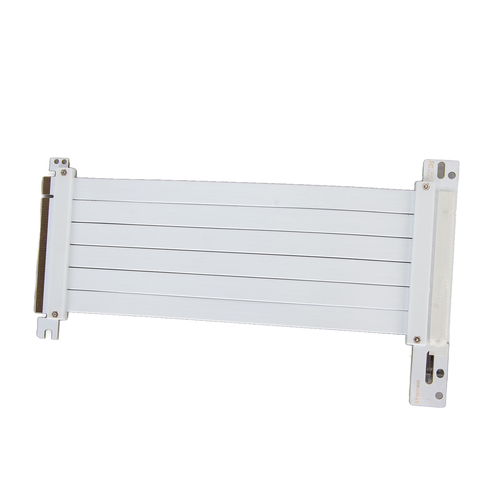 PCIE 3.0 X16 Riser Cable Высокоскоростной гибкий 90-градусный расширитель Порт расширения для карты Удлинительный кабель для видеокарты Белый 30 см / 11,8 дюйма