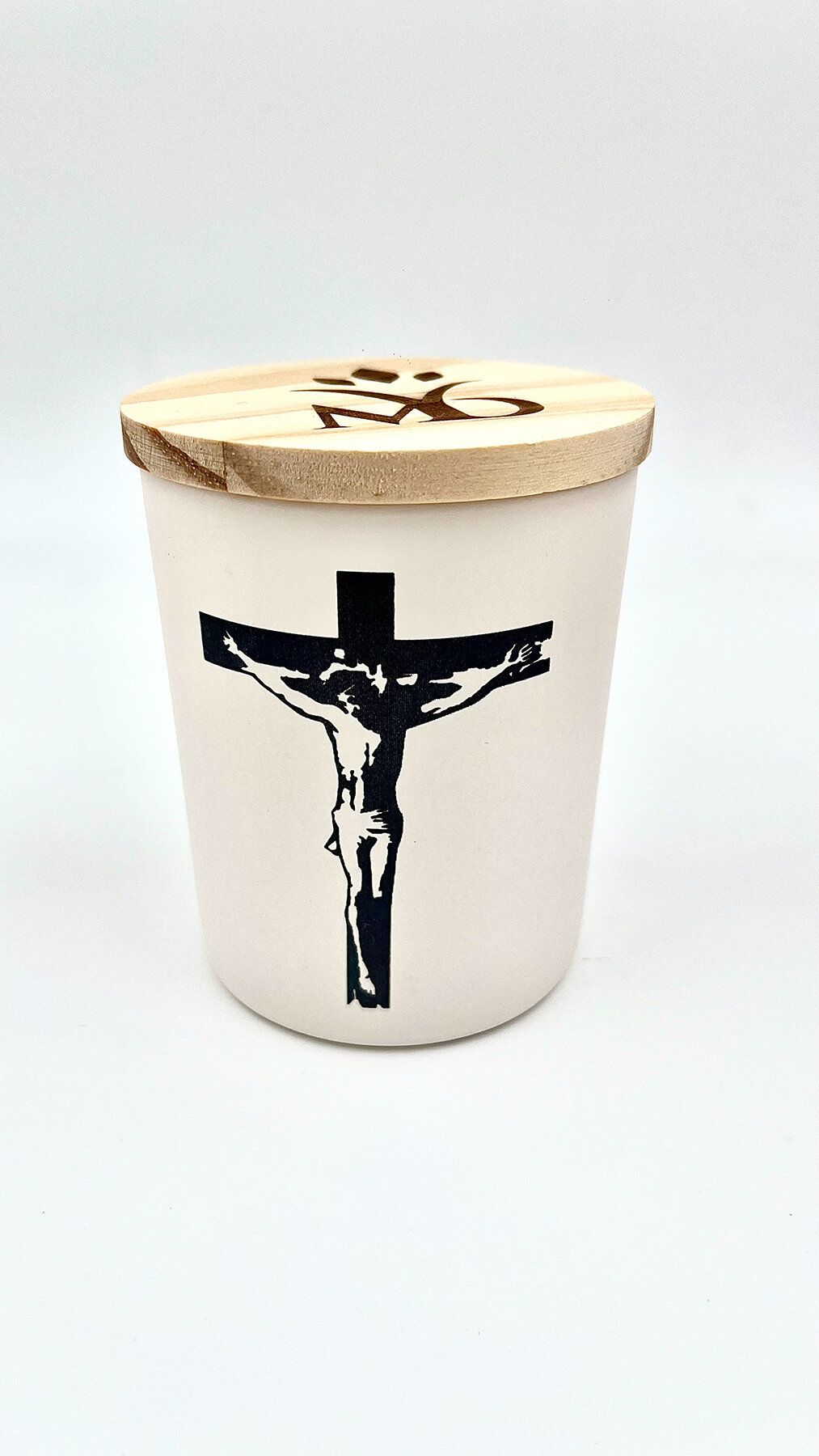 MAMA_DREAM Христианская свеча, ароматическая из кокосового воска в стакане с крышкой