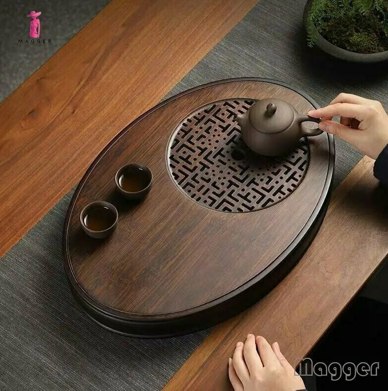 Чабань Kitchen Profi, овальная, бамбуковая, 20.5x5 см, коричневый, 1 шт