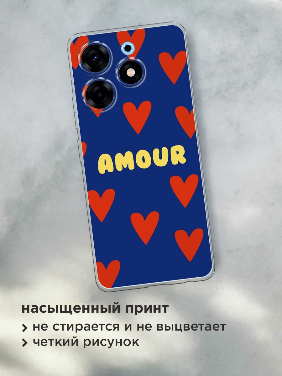 Чехол на Tecno Spark 10 Pro / Текно Спарк 10 Про с принтом "Amour art - 14 февраля" — фото 1