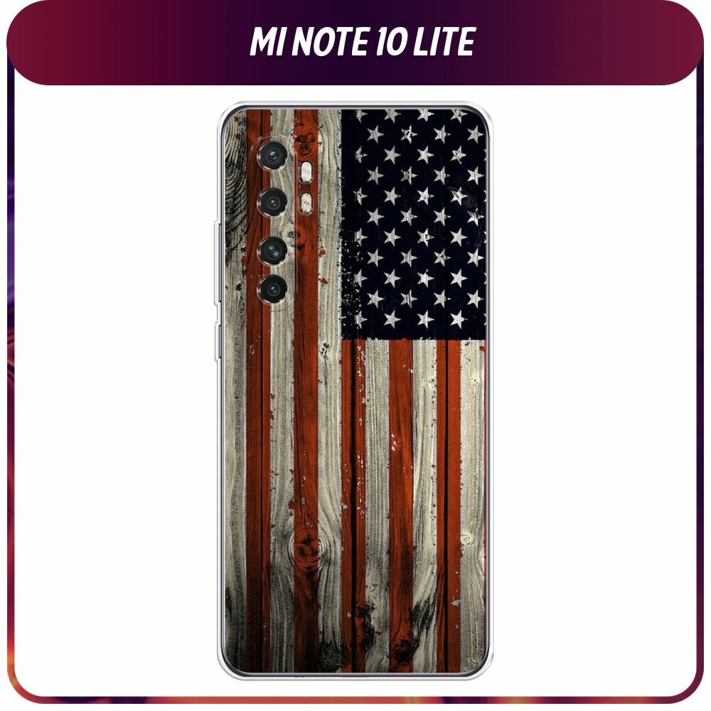 Чехол на Xiaomi Mi Note 10 lite / Сяоми Ми Нот 10 лайт с принтом "США"