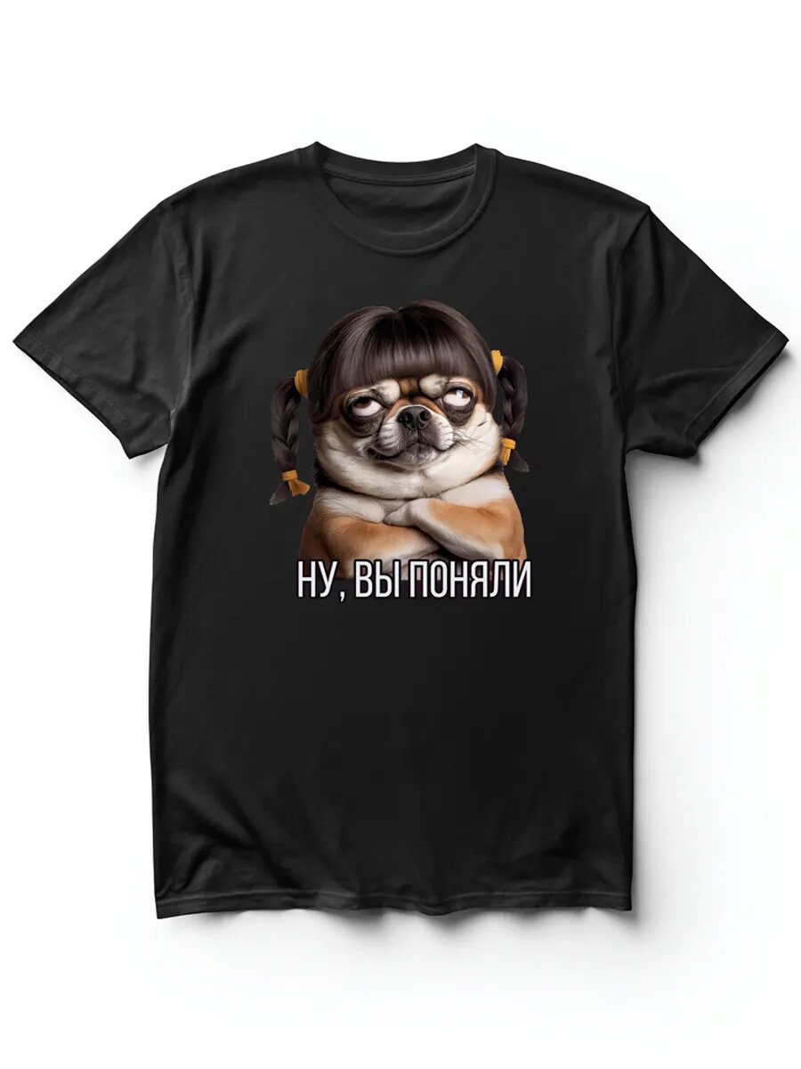 Футболка собака венсдей мем