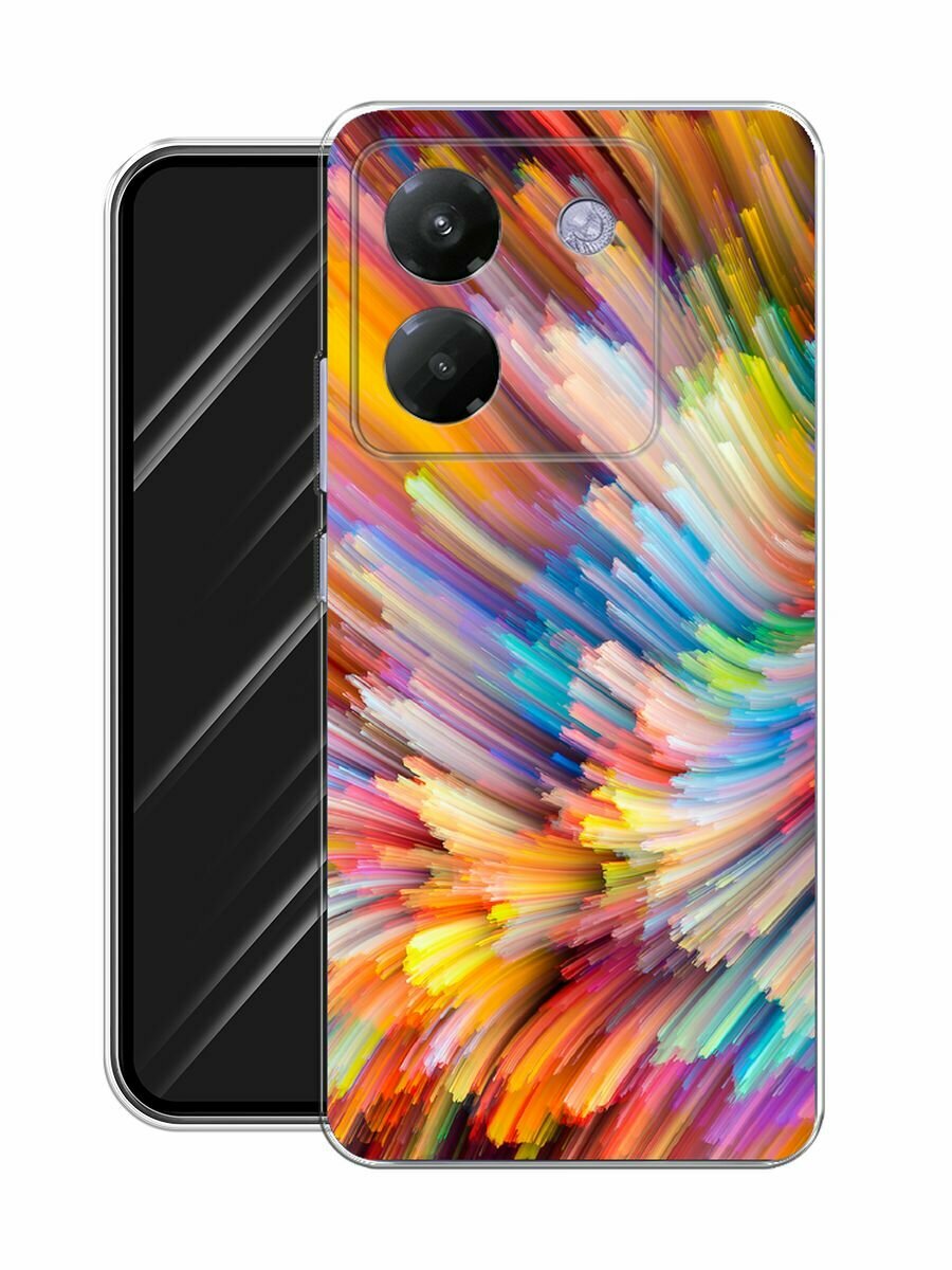 Силиконовый чехол на Poco M7 Pro / Поко М7 Про с принтом Абстракция 4 — фото 1