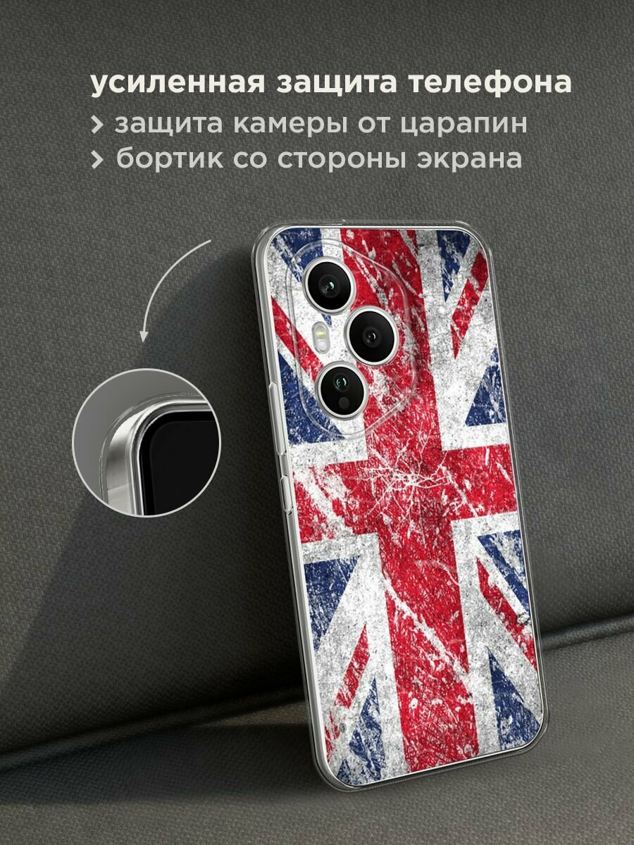 Чехол на Honor 400 Pro / Хонор 400 Про с принтом "Флаг британский" — фото 1