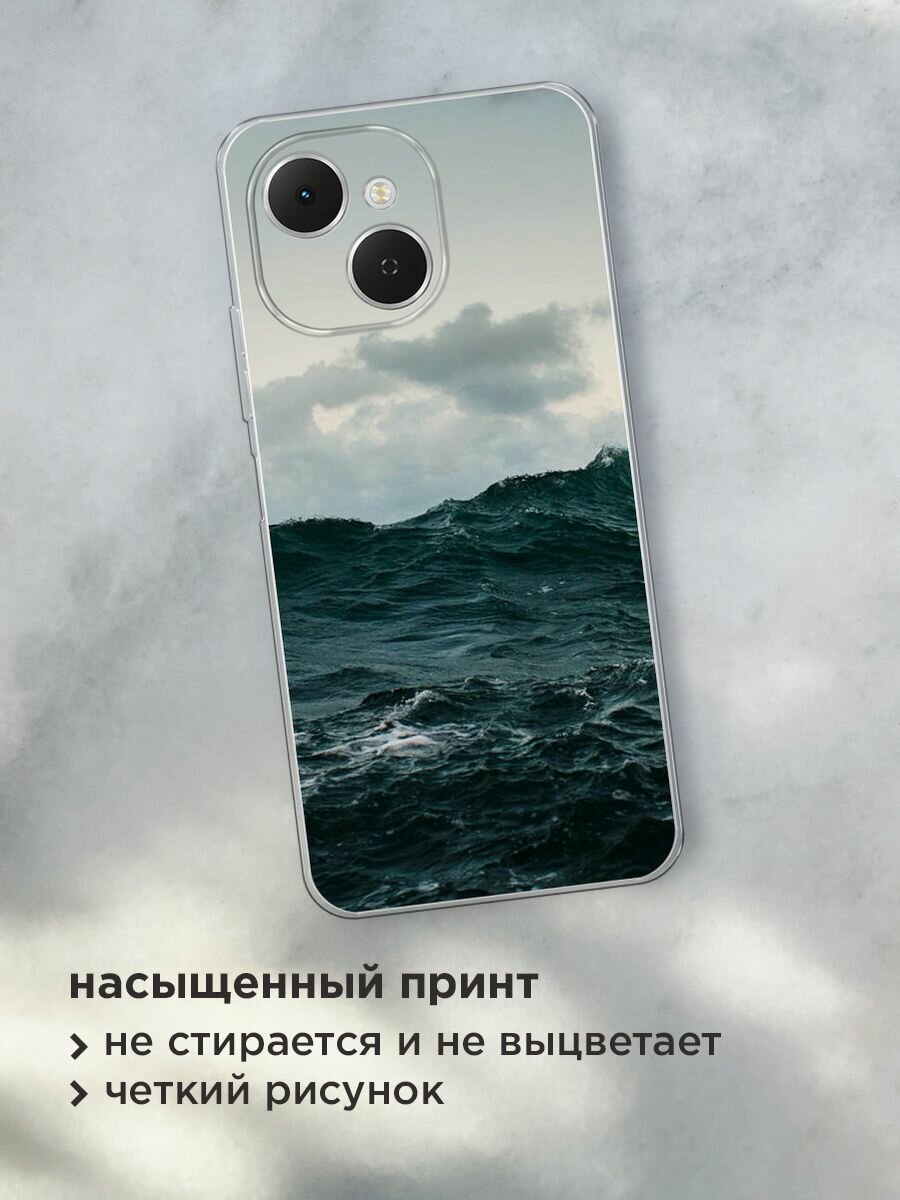 Чехол на Tecno Spark 40C / Текно Спарк 40C с принтом "Волны 11" — фото 1