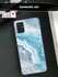 Чехол на Samsung Galaxy A51 / Самсунг Гэлакси А51 с принтом "Нежно-голубой мрамо...