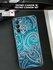 Чехол на Tecno Camon 18/18T / Текно Камон 18/18T с принтом "Узоры на синем"