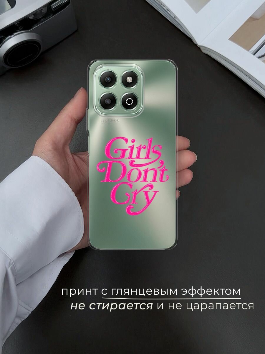 Чехол на Honor X6b / Хонор X6b с принтом "Девочка не плачь" — фото 1