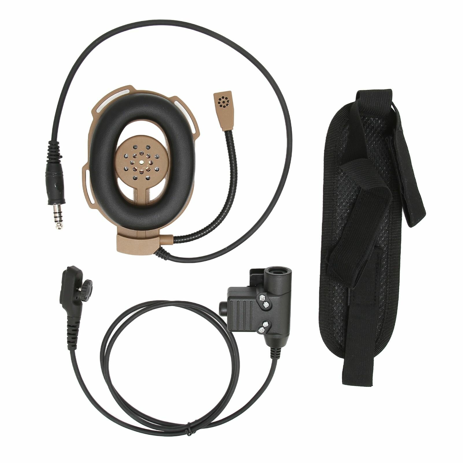 Гарнитура HD01 для Hytera PD-780/785/788 (коричневая)