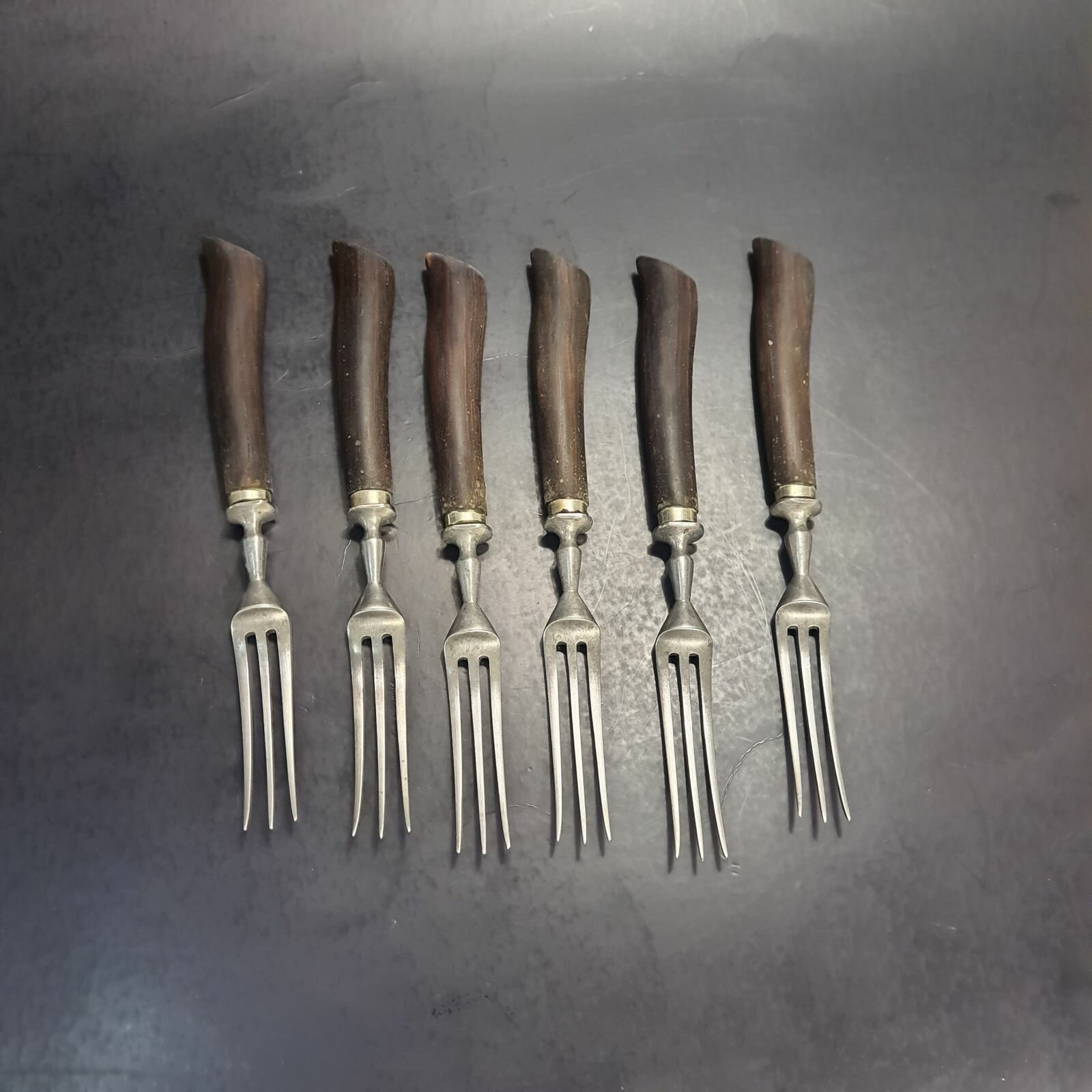 Набор антикварных столовых вилок, Царская Россия, Кондратов.