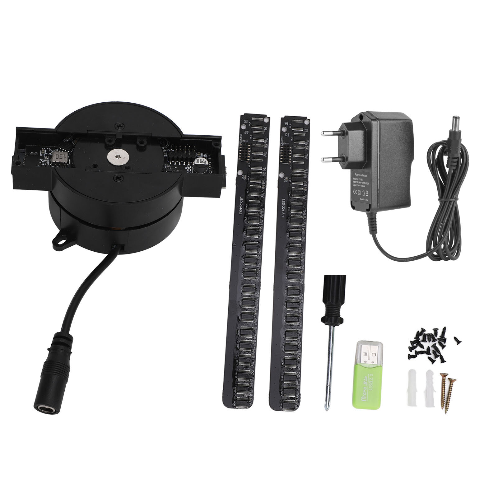 3D-голограммный вентилятор Wi-Fi 3D-голографический проектор Рекламный дисплей Вентилятор с 224 светодиодными бусинами для магазина, вечеринки, бара, Хэллоуина, от 100 до 240 В, вилка европейского стандарта