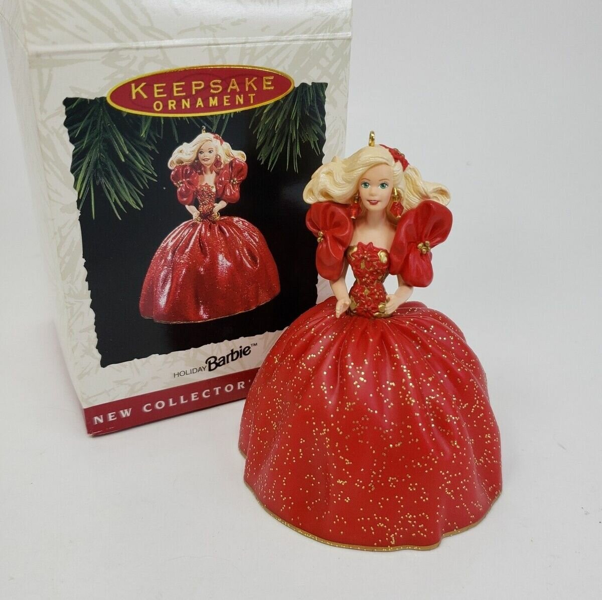 Кукла Barbie Holiday Celebration Ornament 1993 (Барби Праздничное елочное украшение 1993)