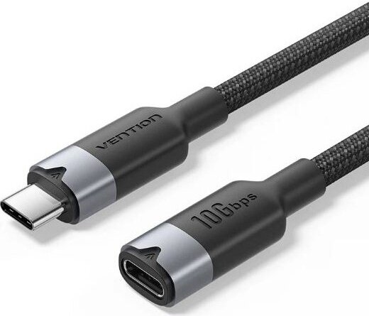 Vention Удлинитель USB3.2 Type-C Vention TRFBF, 100Вт, 5А, черный (1.0м) (ret)