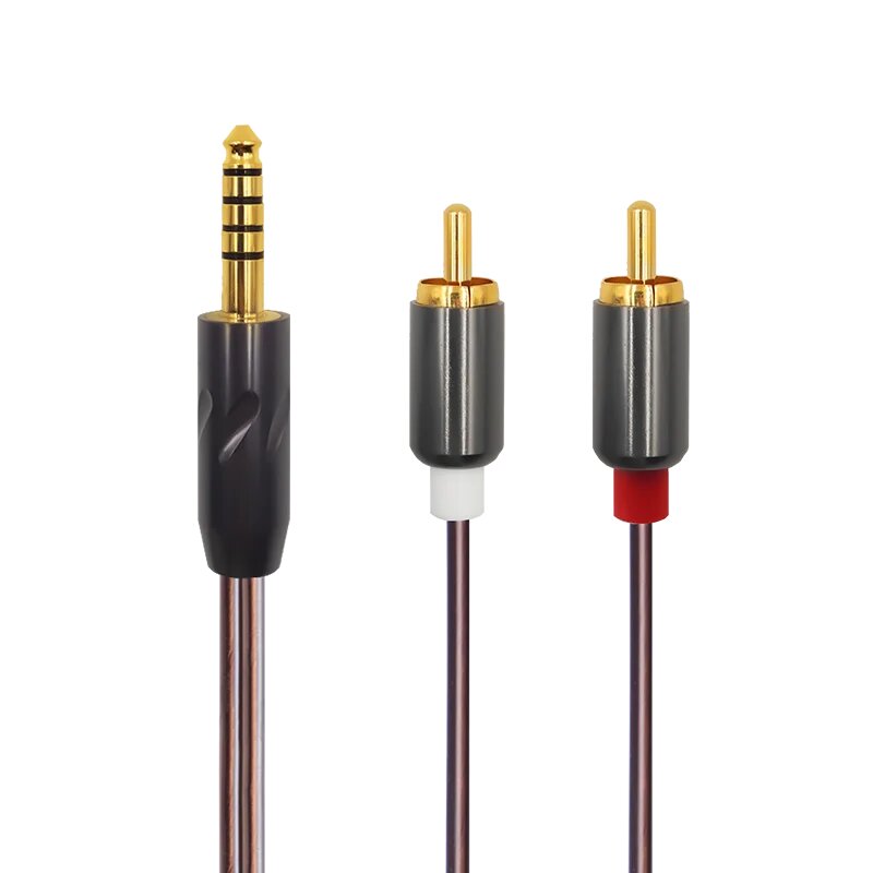 6N OCC 3,5 мм/2,5 мм/4,4 мм сбалансированный аудиокабель на 2 RCA для ЦАП/усилителя/музыкального плеера