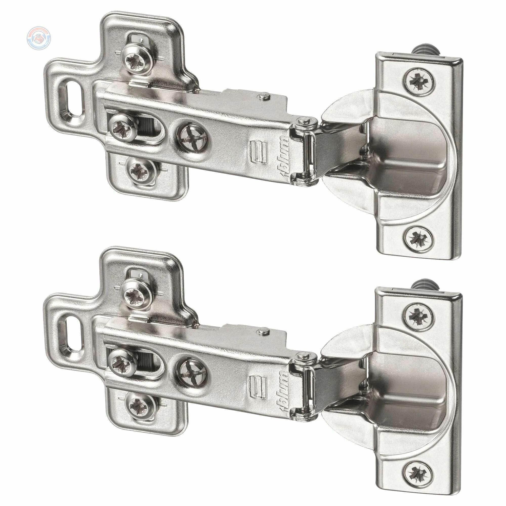 Петля мебельная Blum CLIP top BLUMOTION INSERTA для кухонных шкафов и гардеробов плавное закрытие без хлопков фурнитура для IKEA UTRUSTA 110