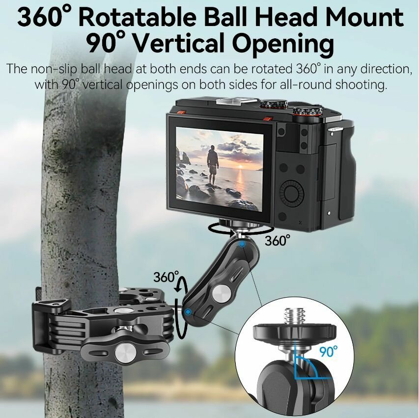 Многофункциональная мощная крабья клешня TELESIN, штатив, крепление на мото, байк , трубу