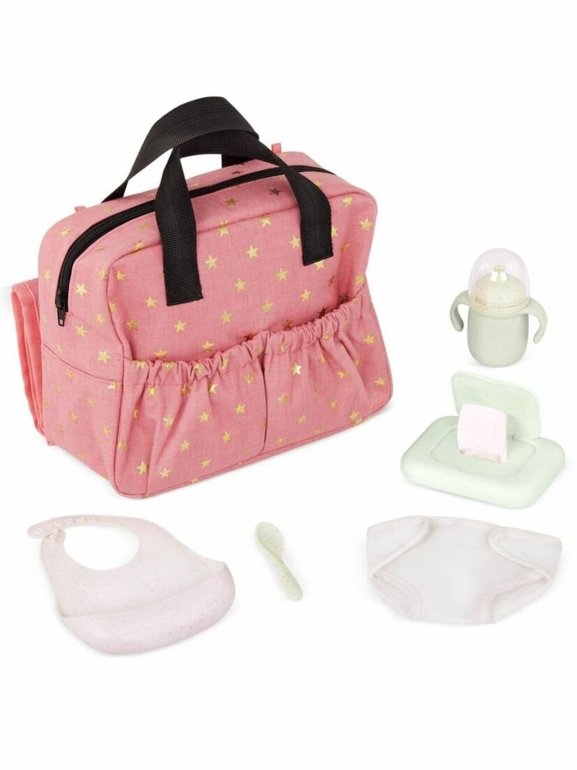 LULLABABY (BATTAT) игровой набор сумка с аксессуарами для новорождённых кукол