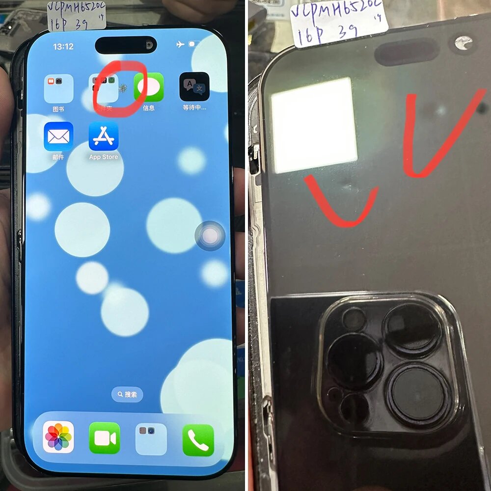 Дефект 6,3-дюймового ЖК-дисплея для iPhone 16 Pro, ЖК-дисплей с цифровым преобразователем сенсорного экрана в сборе для iPhone 16Pro A3293, A3083, A3292 Дисплей 16Pro-39