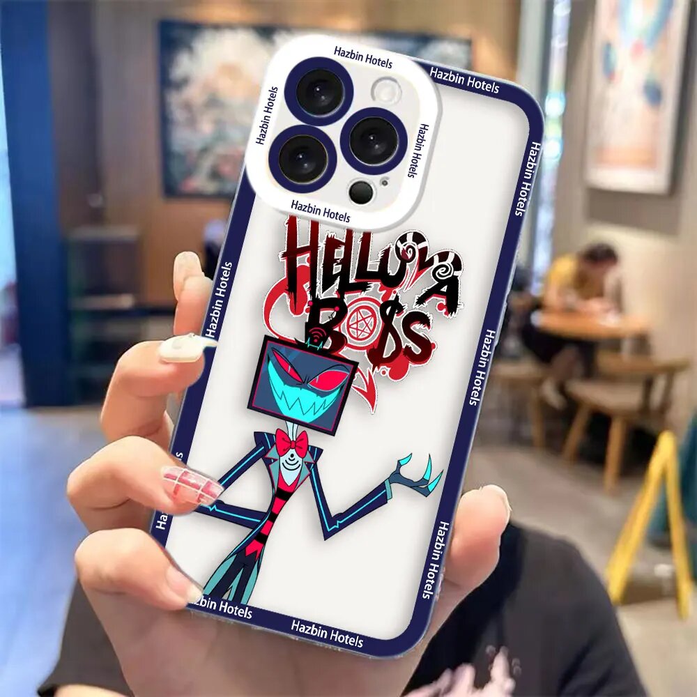 Чехол для телефона с изображением аниме H-Hazbin H-Hotels для REALME 5 6 7I 8 8I 9 9I 10 12 C75 C71 C67 C65 C63 C55 C53 C35 C33 C30 C21Y, прозрачный чехол