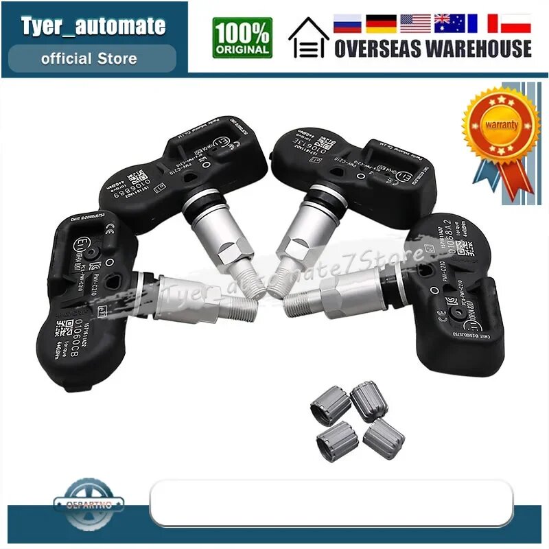 Система Контроля Давления В Шинах PMV-C210 TPMS 433 МГц Для TOYOTA Avensis Auris RAV4 Yaris Verso - Комплект Из 4 Штук