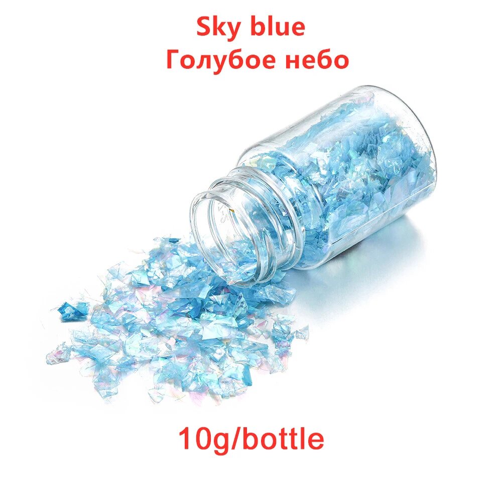 Лазерная пленка YouYoungDifferent для рукоделия Синий, Sky blue bottle