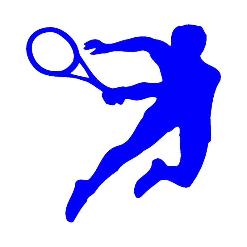 Наклейки на авто Теннис водонепроницаемые наклейки на машину наклейка для авто автонаклейка стикер этикеты винила наклейки стайлинга автомобилей украшения на бампере автомобиля заднее стекло S61181 Blue