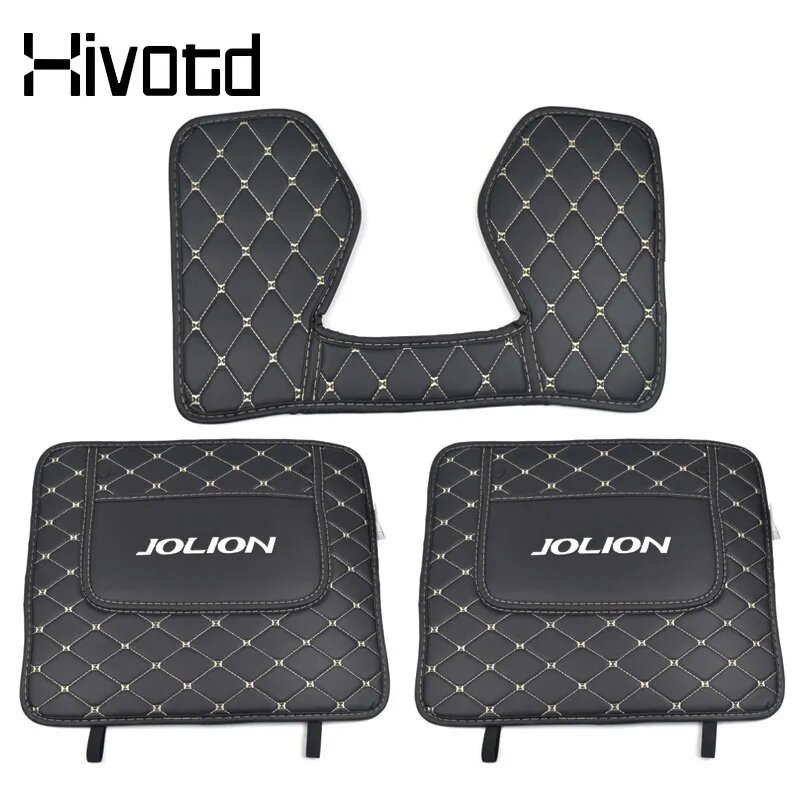 Hivotd чехол для сиденья с защитой от ударов кожаный задний противоударный коврик автомобильный противогрязный защитный коврик для хавал джулион Haval Jolion 2021 аксессуары для интерьера , чехлы на машину в салон, Black