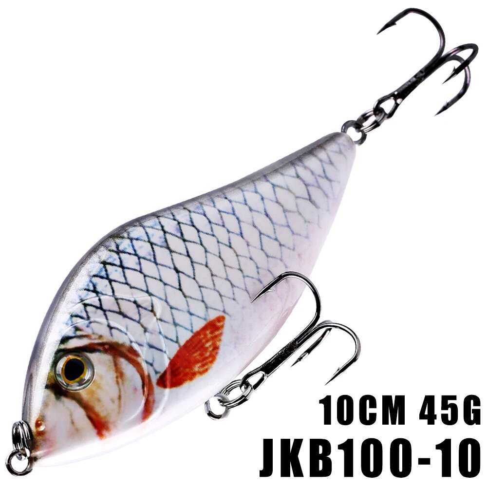 AYWFISH 7 см 14,5 г/10 см 45 г щука мускусная убийца снасти VIB жесткая воблер джерк тонущая рыболовная джеркбейт хищник слайдер приманки