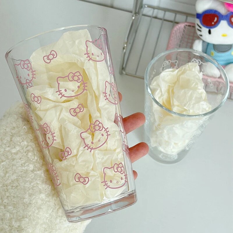 MINISO стеклянная чашка Hello Kitty, Pink