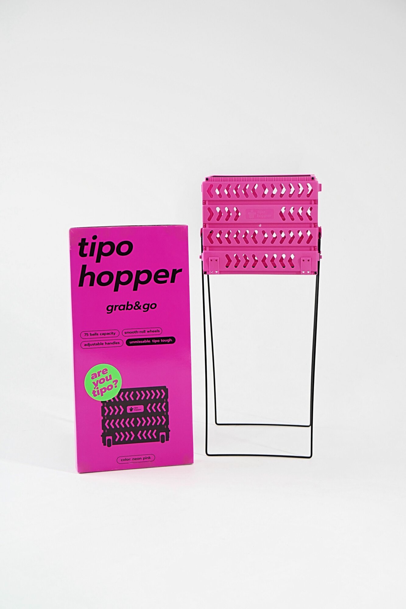 Корзина для теннисных мячей tipo Tennis Hopper Neon Pink (75)