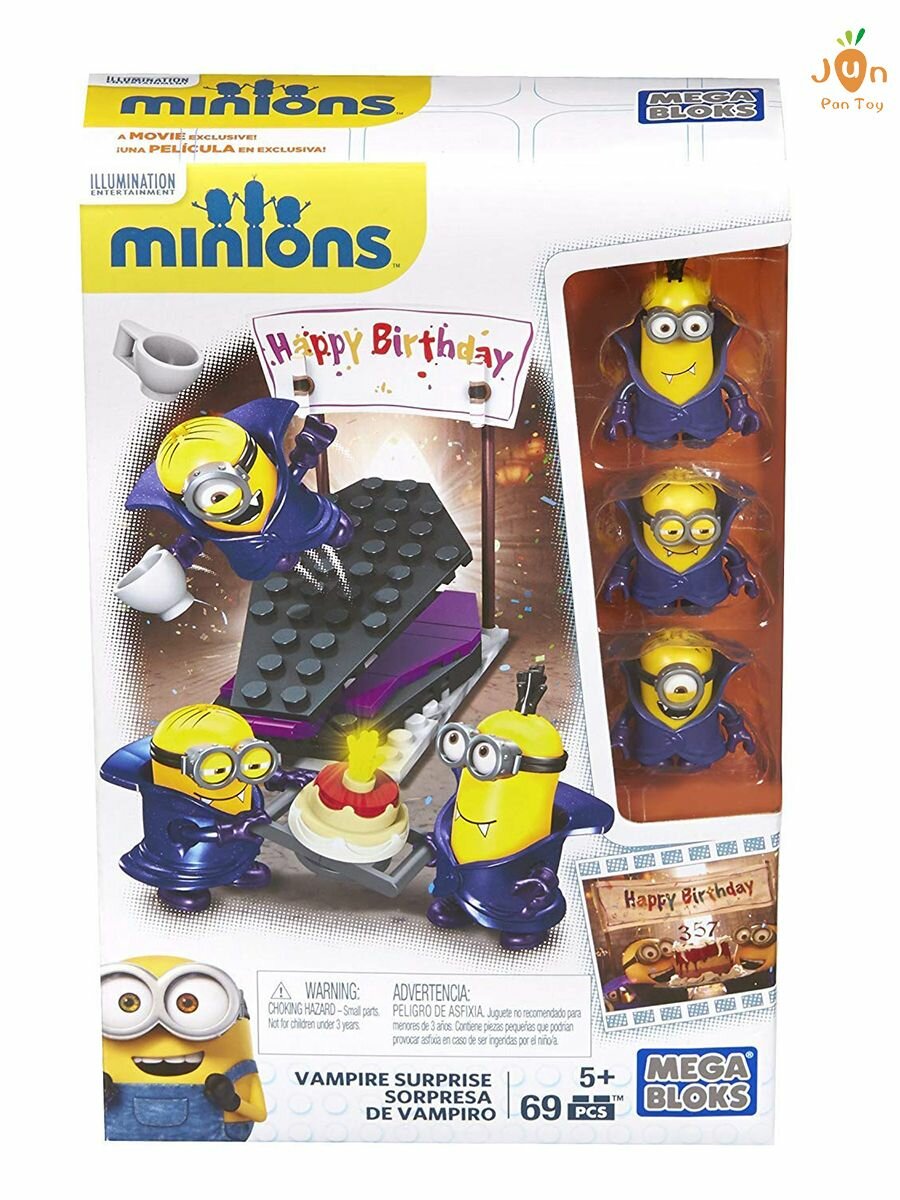 Фигурки Mega Bloks Despicable Me Minions Vampire Surprise / Гадкий Я Вампирский Сюрприз Миньонов Набор игрушек из строительных блоков