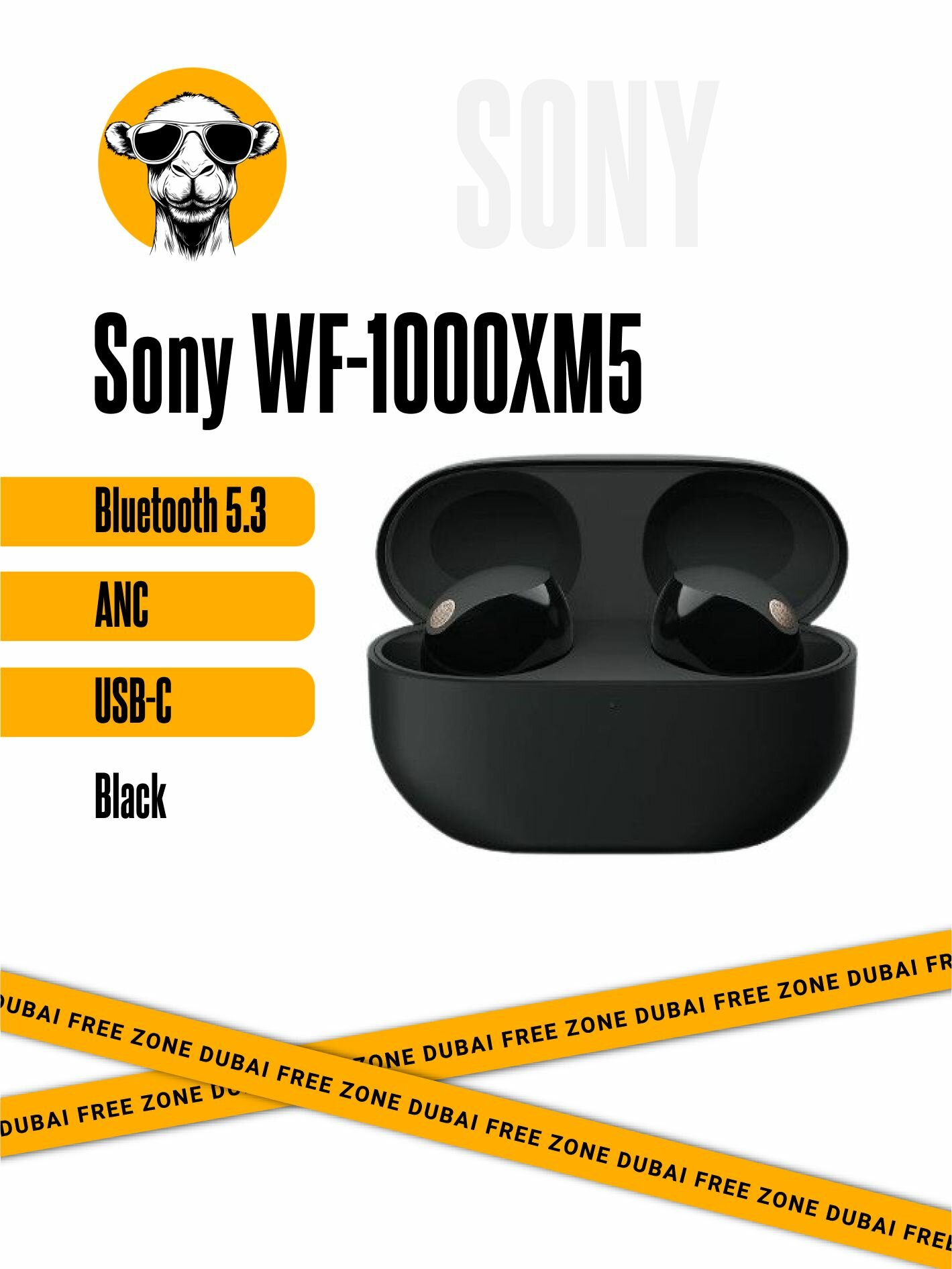 Наушники Sony WF-1000XM5 Wireless Earbuds Black / Черные