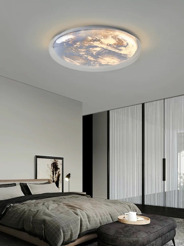 Потолочная люстра Cassina XD48-3 LED (с пультом управления), подходит для кухни/гостиной/спальни и других помещений. Модель Земля , размер: 500 500 мм, мощность: 60 Вт
