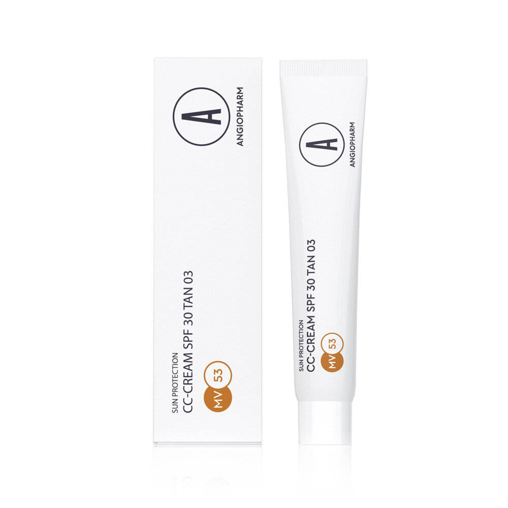 Angiopharm сс-крем SPF 30 TAN 03 СС крем с фактором защиты от ультрафиолета SPF 30, 7 мл.