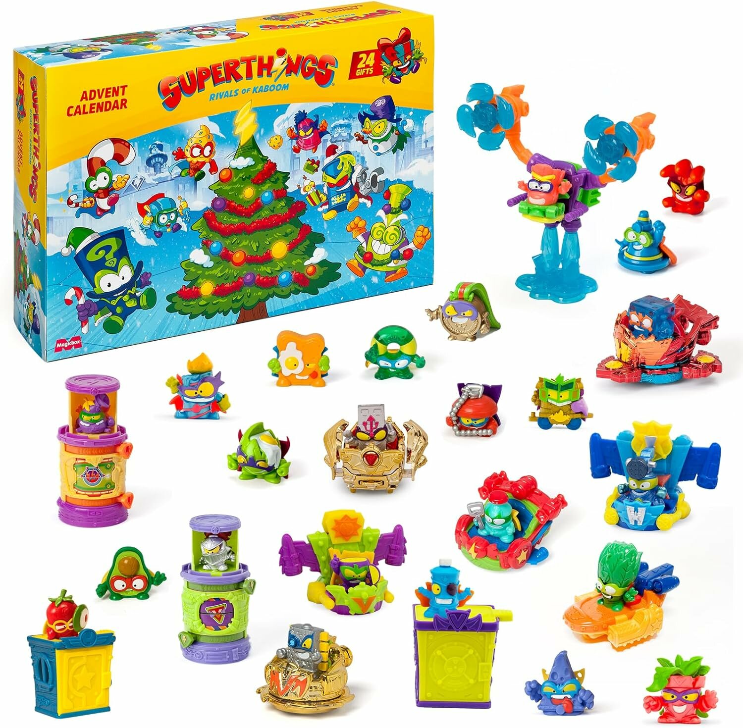 Фигурки Magicbox SuperThings - Рождественский Адвент-календарь с 24 подарками и сюрпризамB - PSTSP114IN01