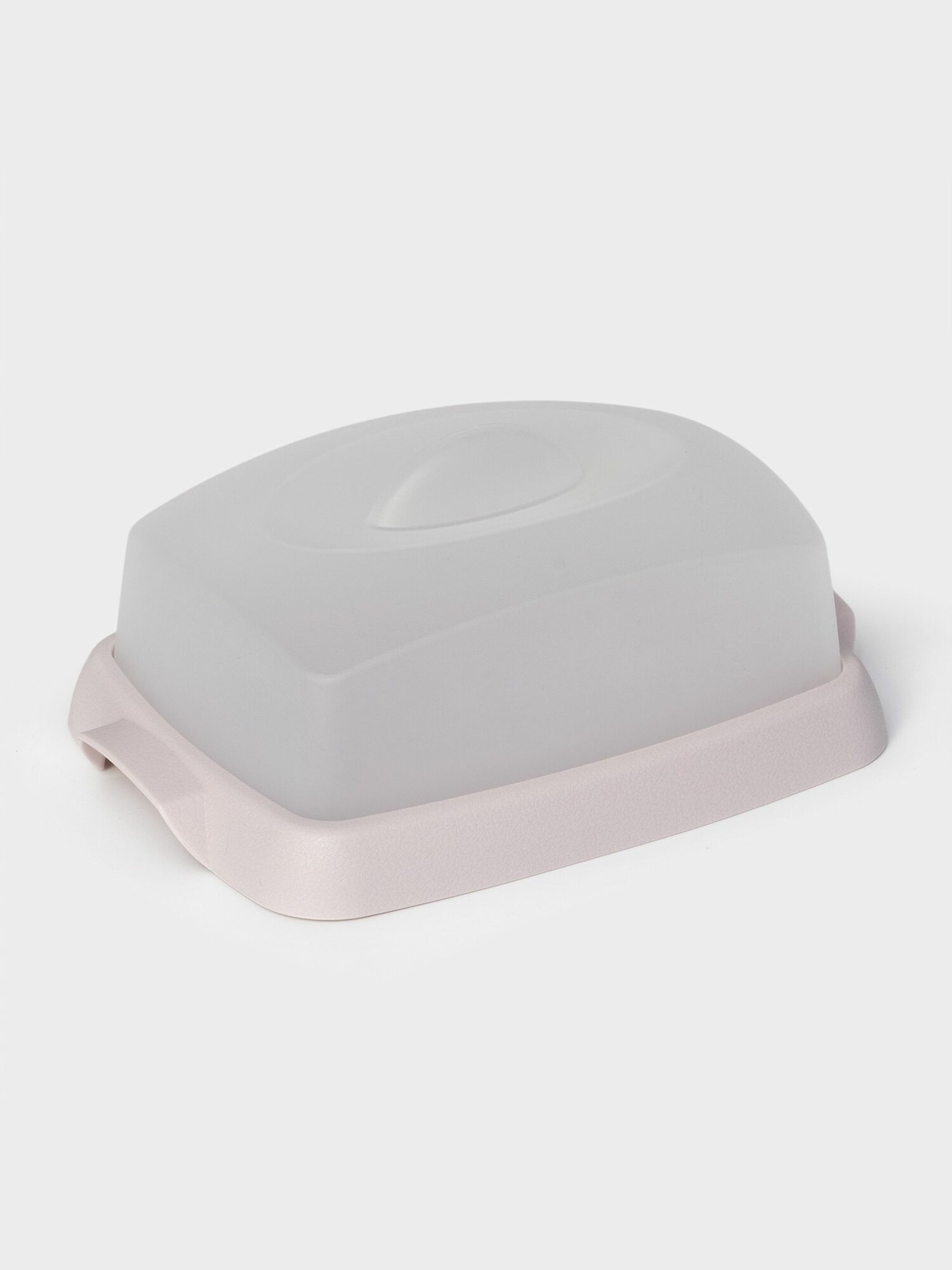 Маслёнка Martika Таира, пластик, 16.7 х 12.1 см, кремовая (2 шт)