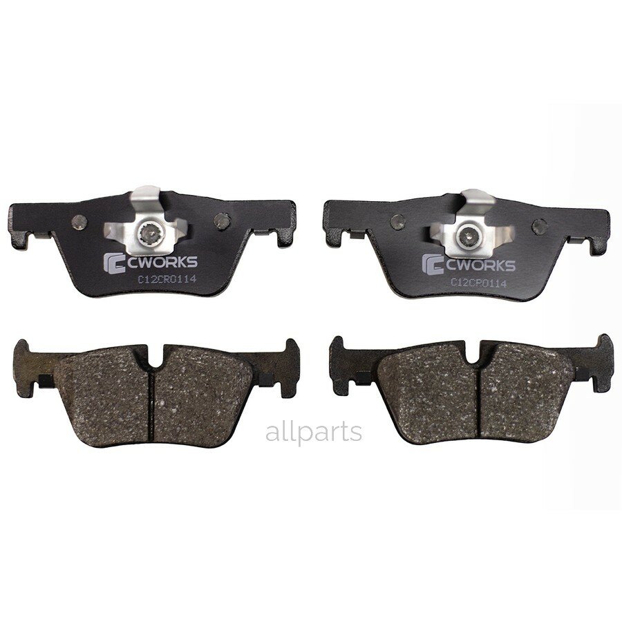 CWORKS C12CR0114 тормозные колодки задние, LOW METALLIC
