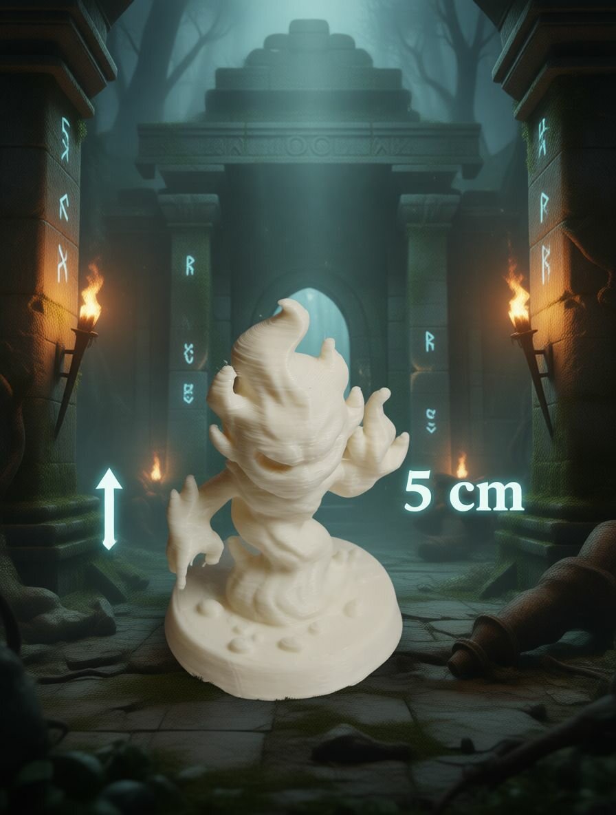 Миниатюра dnd "Бурлящий Элементаль Воды" цвет бежевый, высота 5 см , кол-во 1 шт. для настольных игр, днд фигурки Настольные игры, фэнтези