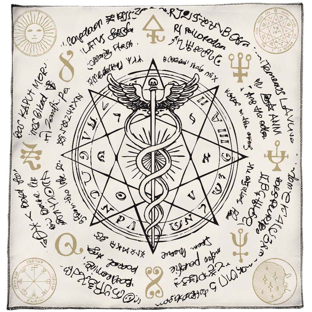 Скатерть Таро, булавы, руны, астрология, алтари, ткань, гадания, карты, настольные гобелены, декорации, поставки колдовства