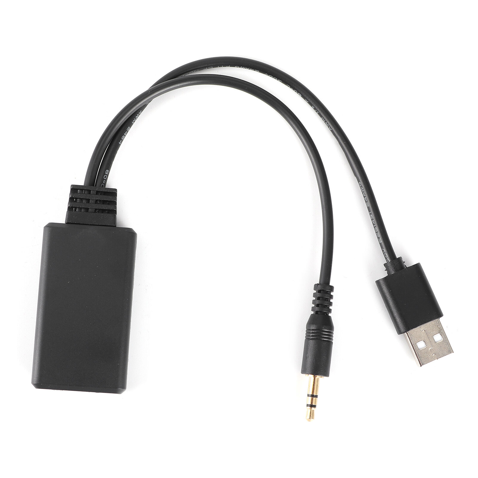 Bluetooth 5.0 приемник-адаптер, USB+3,5 мм порт, стерео аудио для автомобильных AUX-динамиков, универсальный
