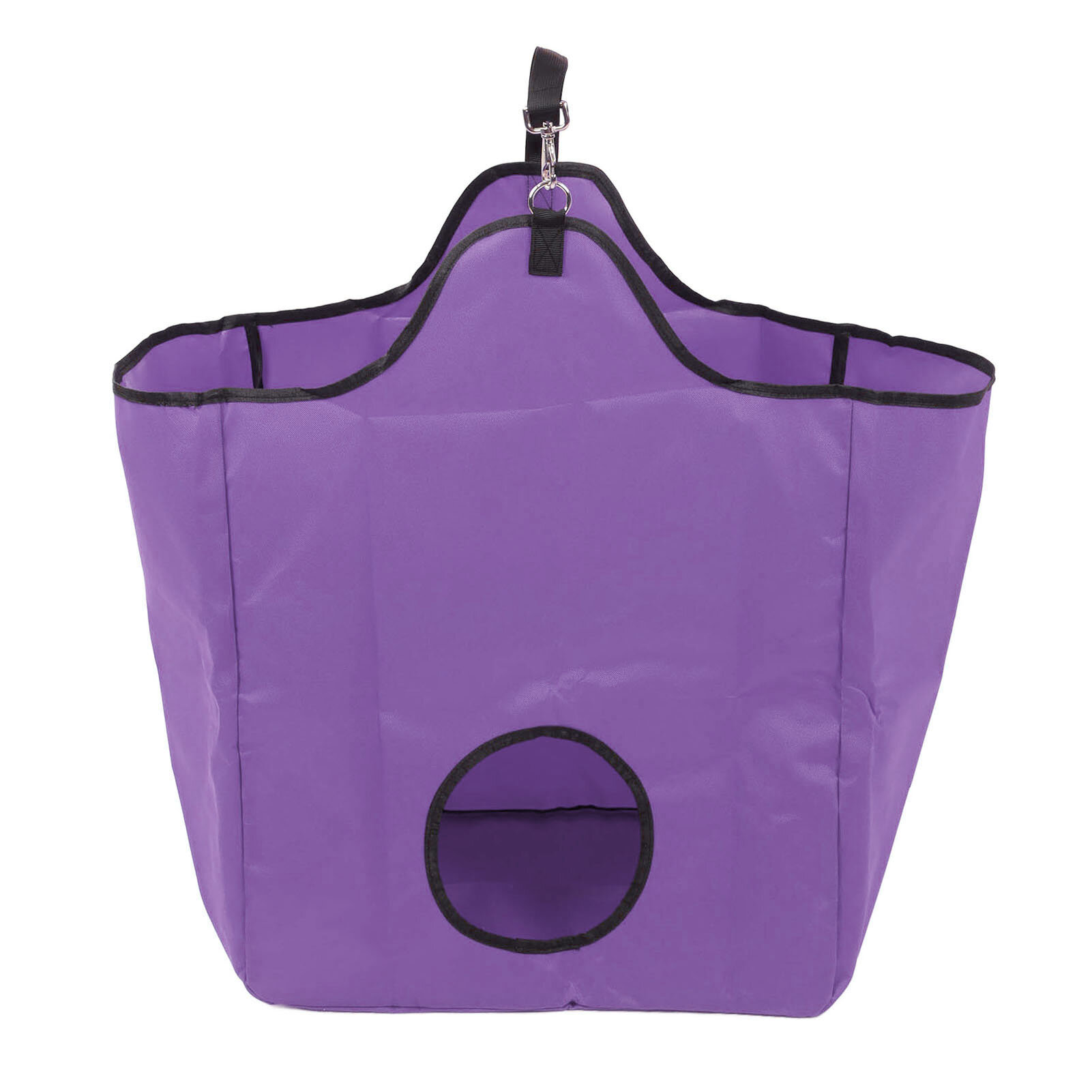 Многоцелевые мешки для сена для лошадей, медленного кормления, ткань Оксфорд 600D, водонепроницаемое покрытие, большой объём, портативный мешок для сена, фиолетовый