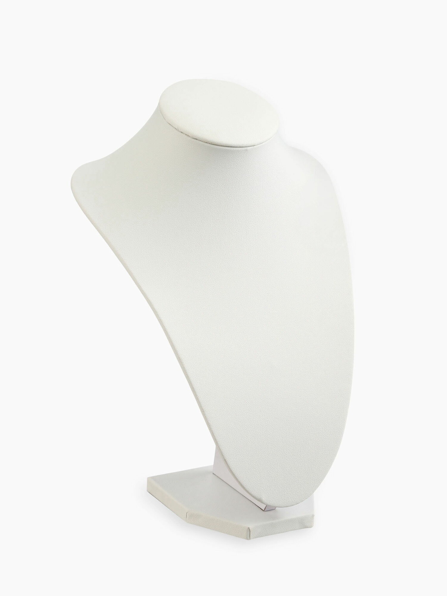 Бюст для украшений 17.5x15x23 см, h=23 см, белый, вид: под цепочки, кулоны