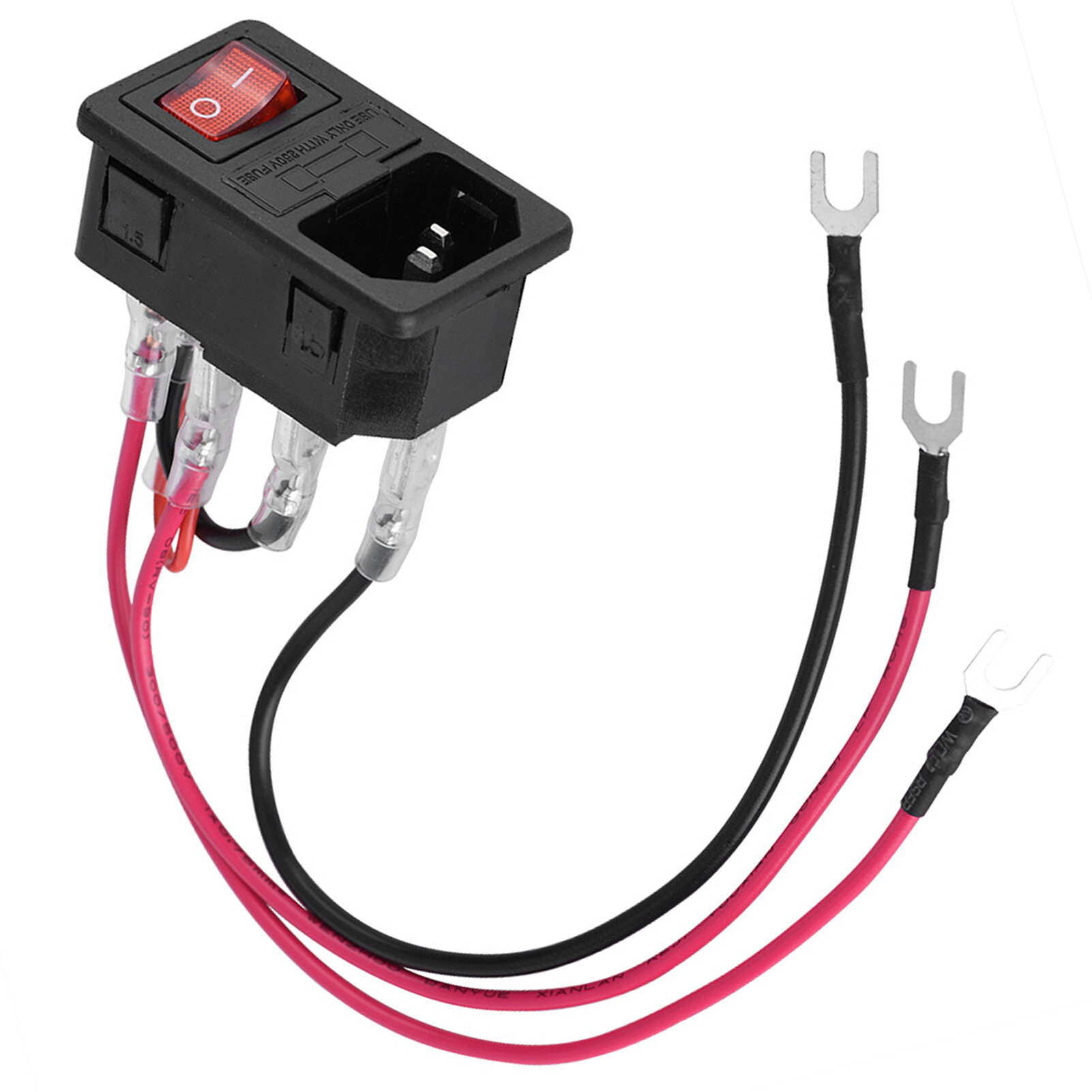 Utype Plug 10a 220V/110V Переключатель питания адаптер модуль адаптер с предохранителем для 3D -принтера